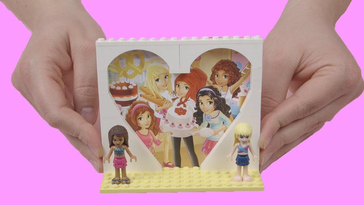 How To Build A LEGO Heart Frame! LEGO Picture Frame DIY Tutorial - YouTube