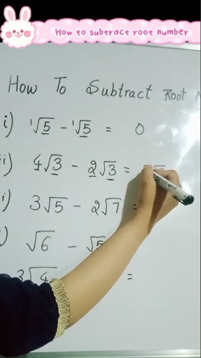 How to subtract root number/how to solve root class 8/9/10 #math - YouTube