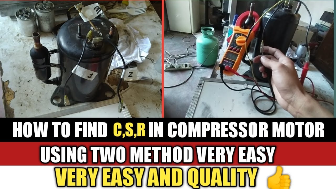 PAANO MALAMAN ANG C,S,R NG COMPRESSOR // COMMON , RUNNING , STARTING ...