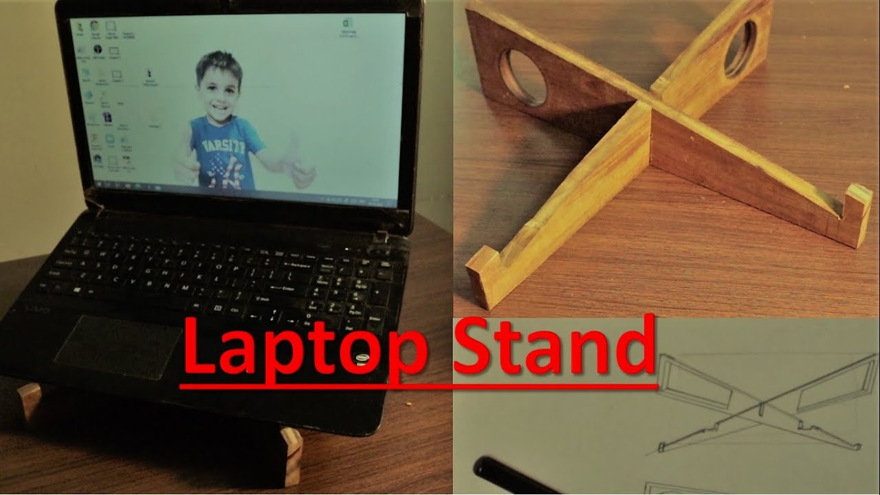 Laptop Stand | Wooden Laptop stand | woodworking | Product Design ...