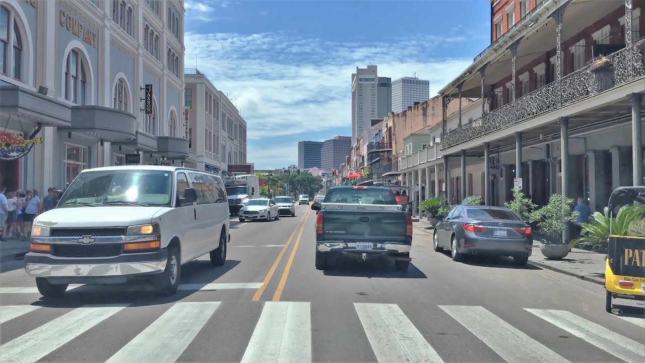 Driving Downtown 4K - New Orleans' Levee Street - USA - YouTube