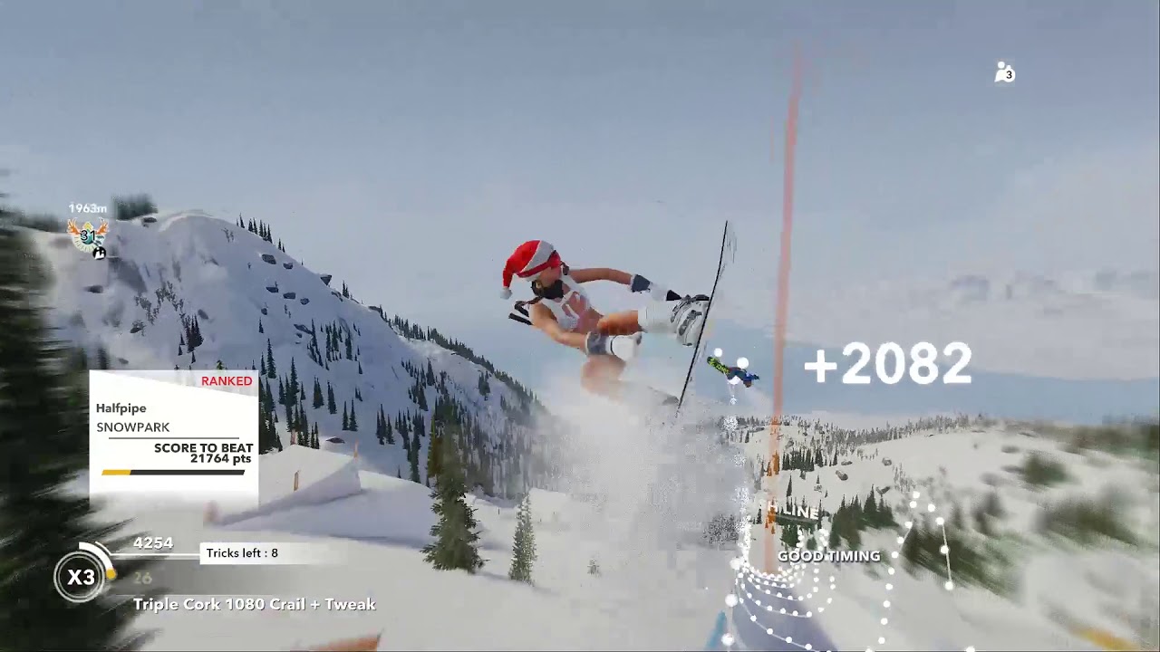 STEEP - Halfpipe World Record Score 22,417 by SNiiKx - YouTube