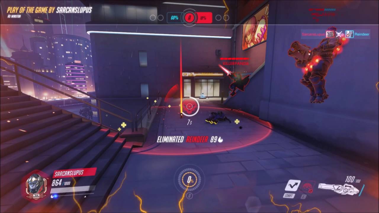 Overwatch: Winston Double Toss - YouTube