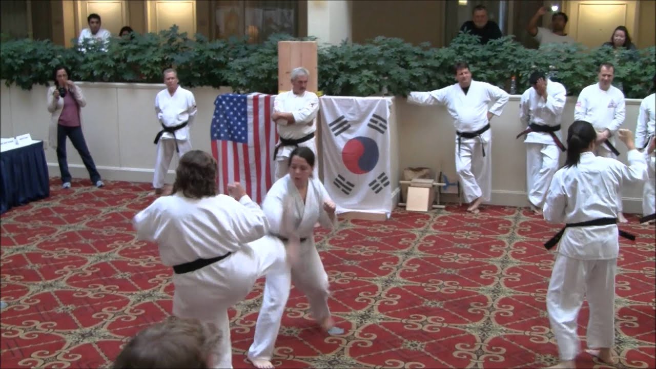 Tae Kwon Do Black Belt Promotion - Sara Sparring - YouTube