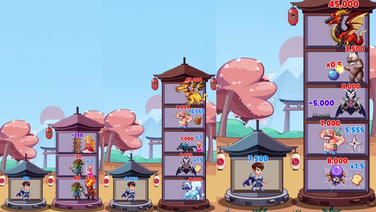 Hero Tower War - Math Puzzle - Level 251-300 Gameplay Android, iOS ...