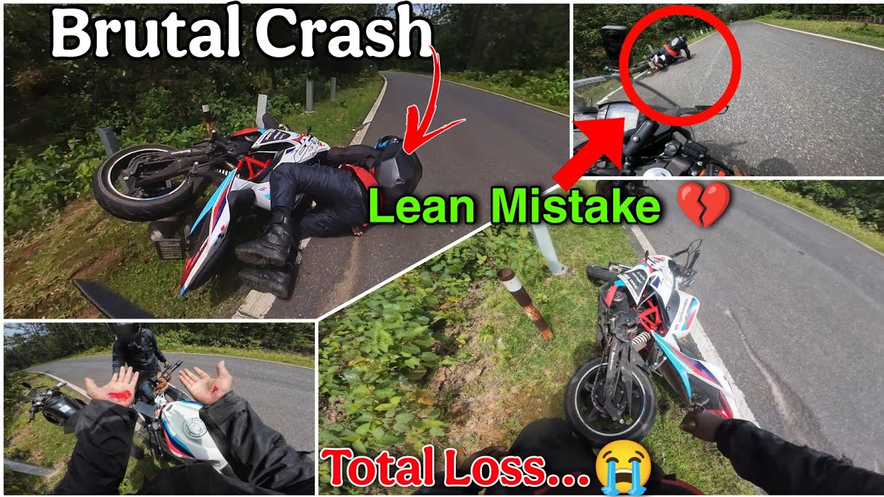 New BMW Bike Crashed 💔😭 | BMW total loss | Unexpected Happened 💢 - YouTube