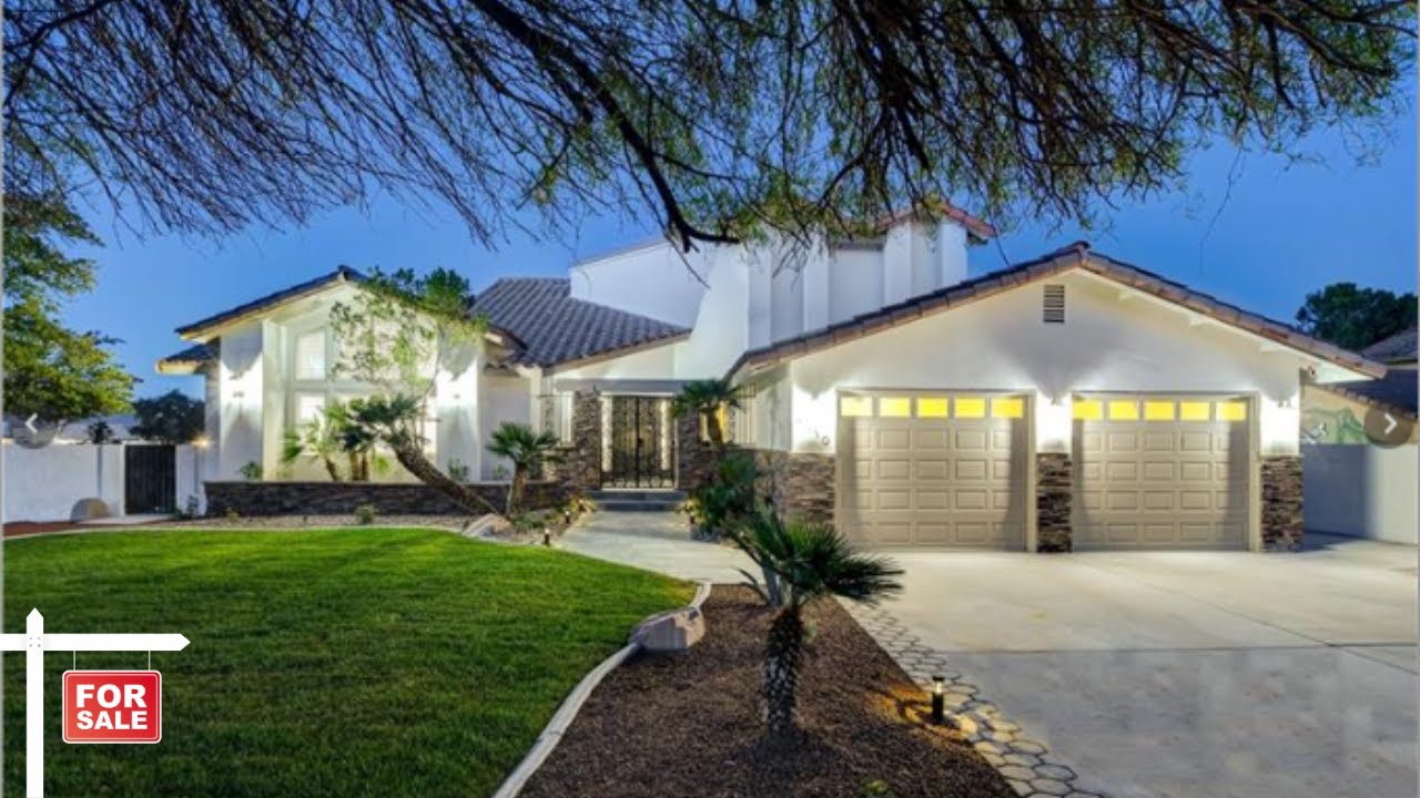 $1,200,000 Home For Sale Las Vegas, Custom Home is Section 10 - YouTube