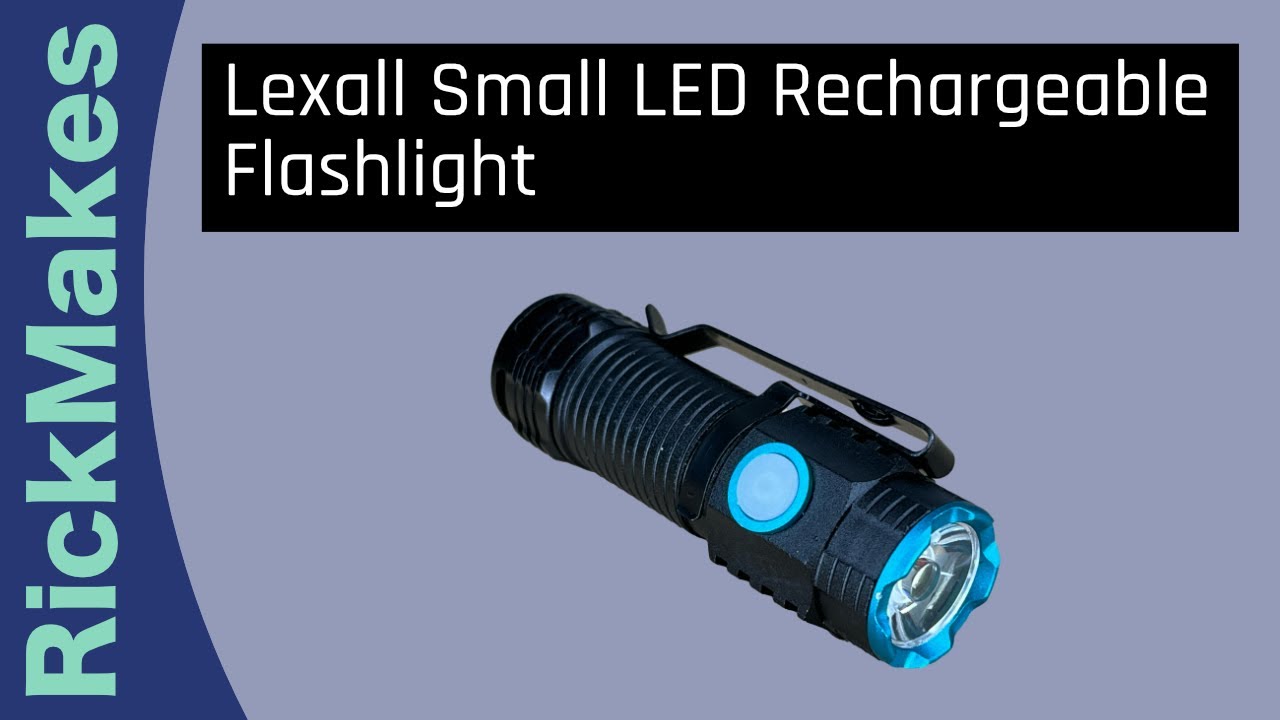 Lexall Small LED Rechargeable Flashlight - YouTube