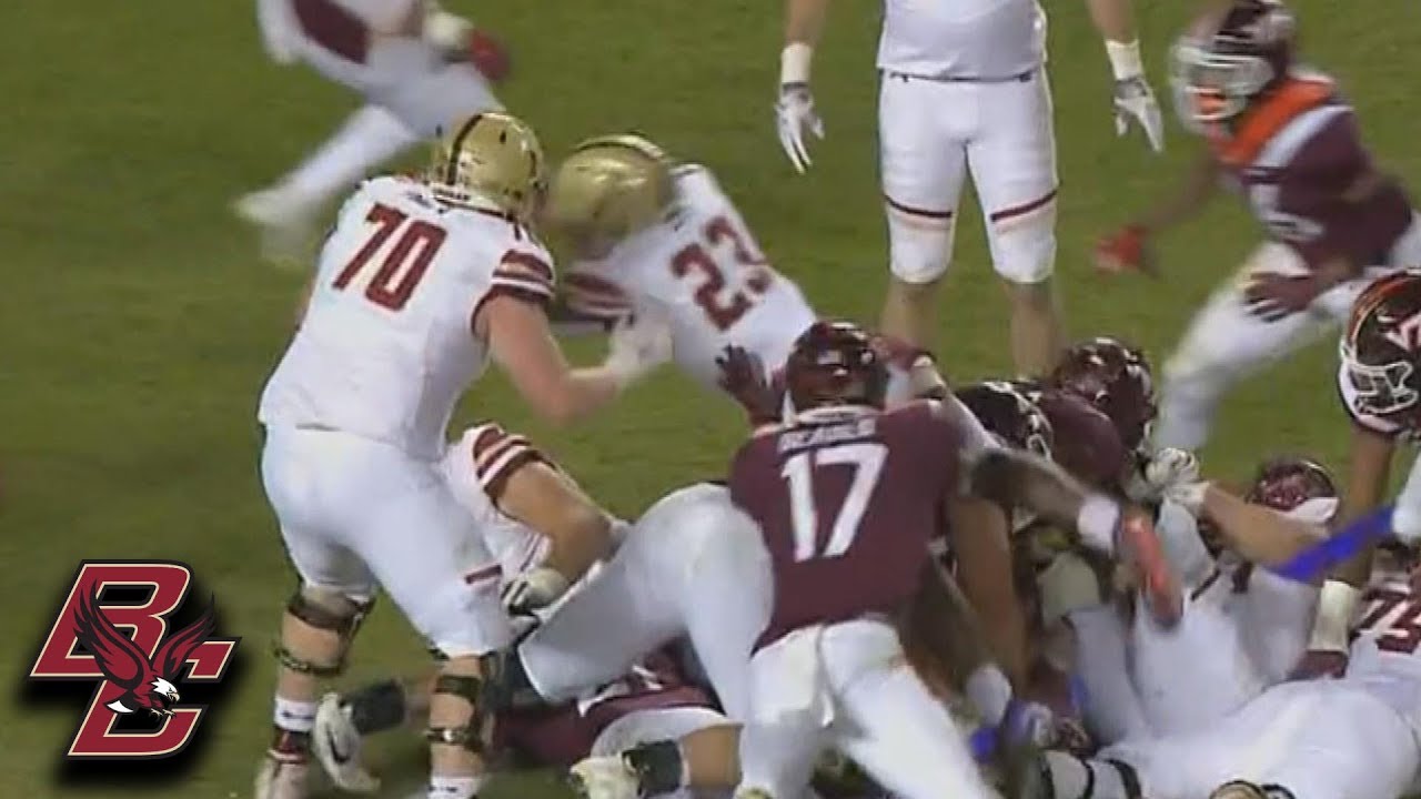 Boston College RB Travis Levy Uses Huge Second Effort For TD vs ...