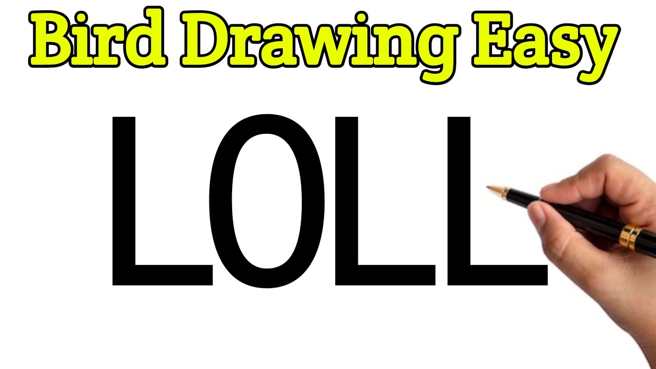 How To Draw Love Brid From L0LL Letter l Drawing pictures l Number ...