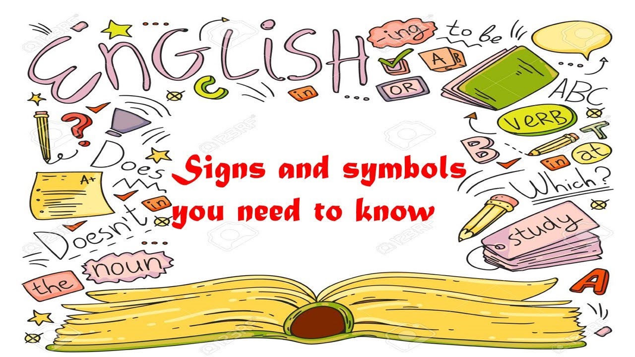 signs and symbols you need to know Part 1#english#funlearning#kids# ...