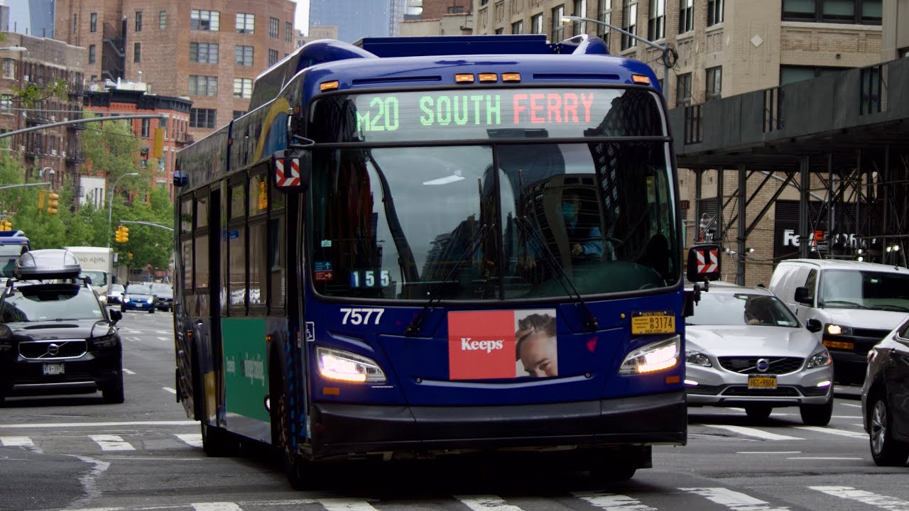 MTA New York City Bus 2019 New Flyer XD40 #7577 - YouTube
