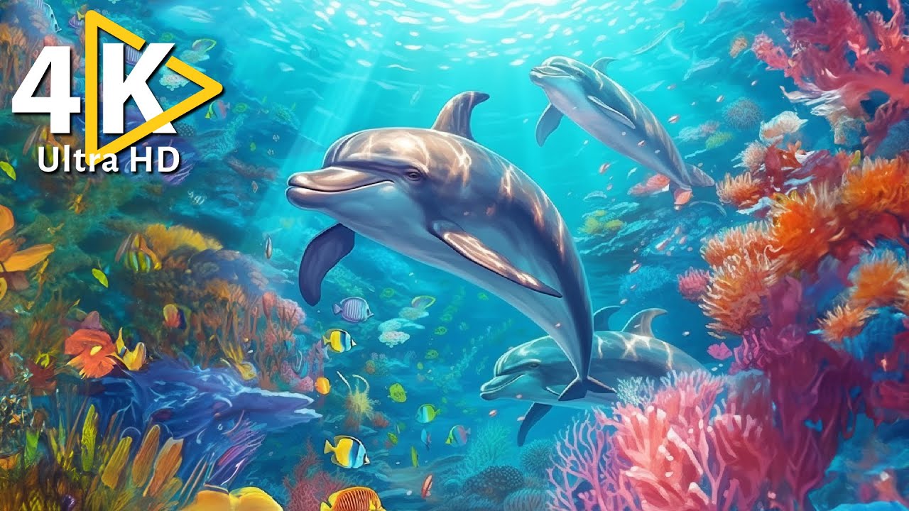 Underwater World 4K VIDEO ULTRA HD 🐠 Beautiful Coral Reef and Relaxing ...