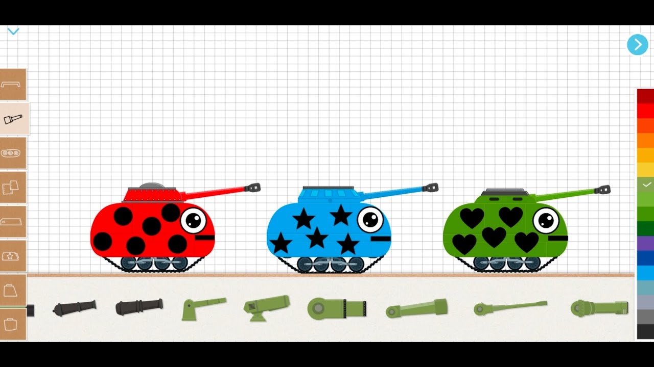 Three little Labo bug Tanks Blue, Red, and Green - YouTube