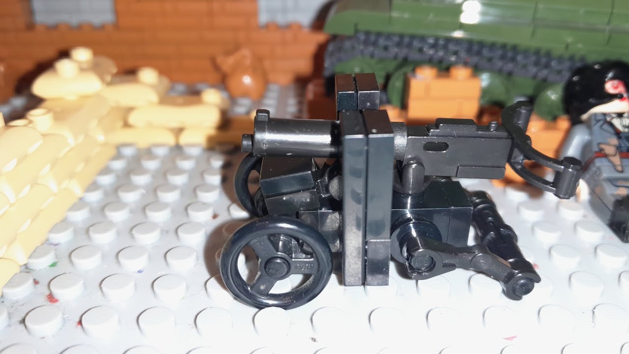 Soviet maxim machine gun lego mini MOC - YouTube
