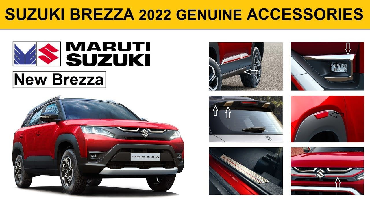 suzuki brezza 2022 accessories with price and details - YouTube
