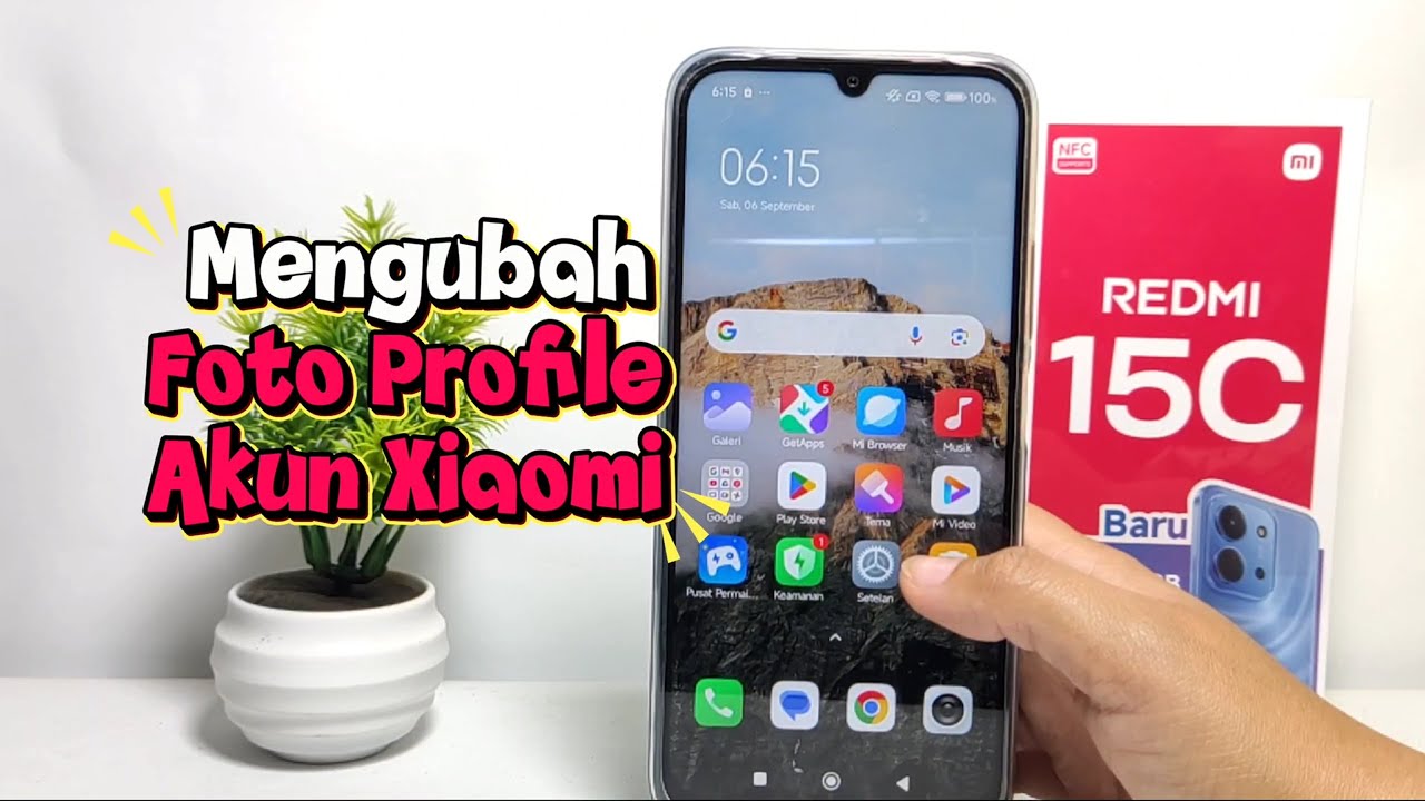 Cara Mengubah Foto Profile Akun Xiaomi Di Hp Redmi 15c - YouTube