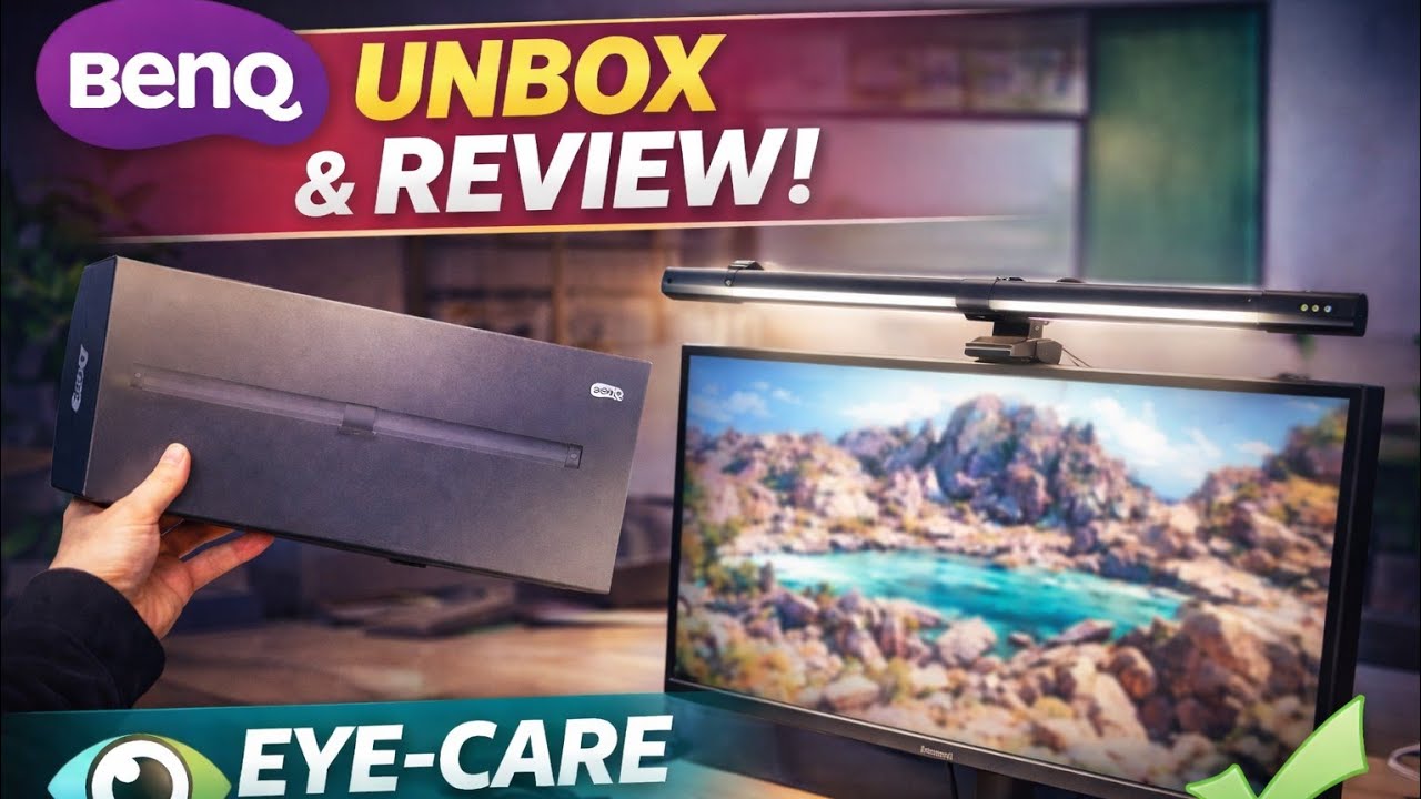 BenQ Screen Bar Unboxing and Review! - YouTube