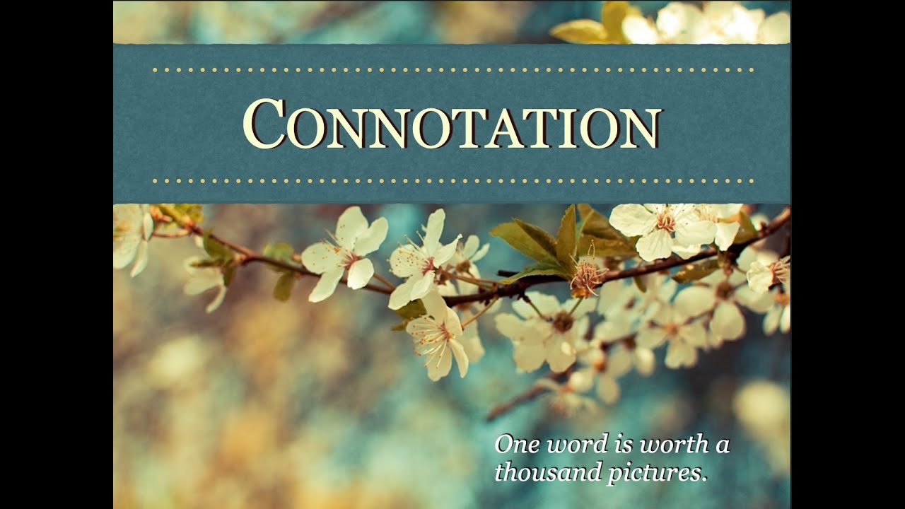 Connotation - YouTube