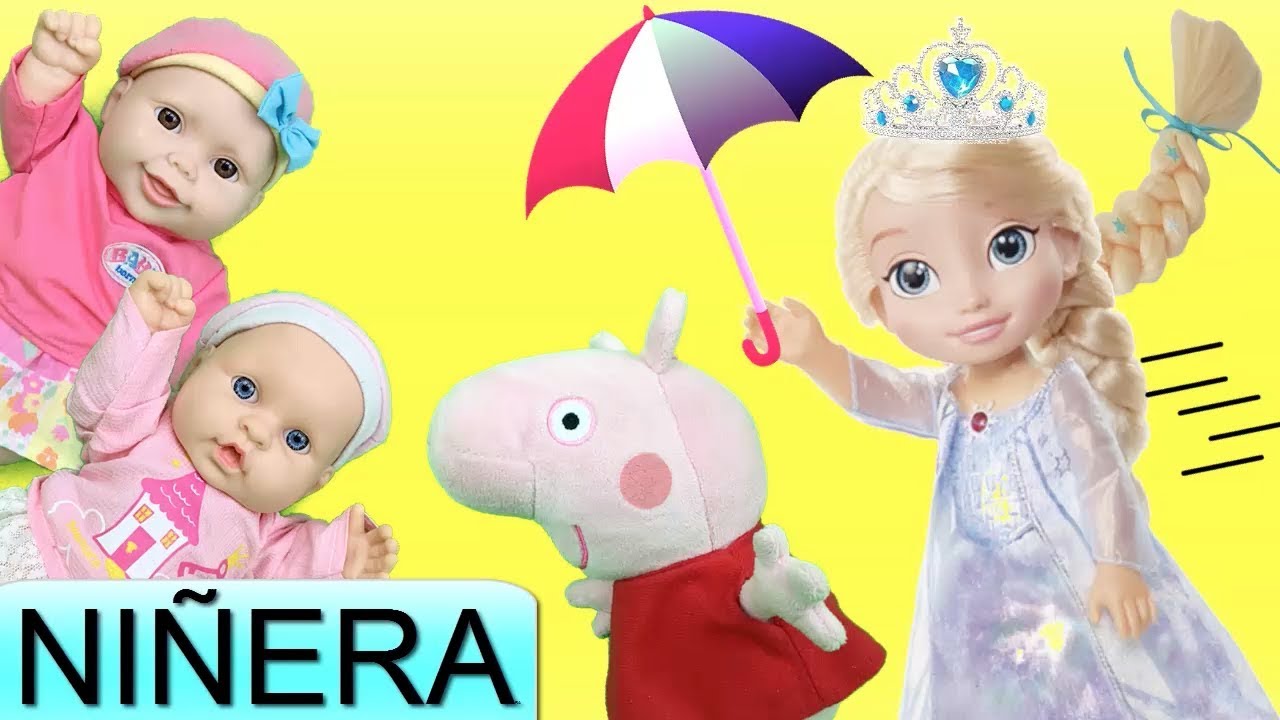 Bebes¿Peppa pig o la princesa elsa frozen? nueva niñera o nanny para ...