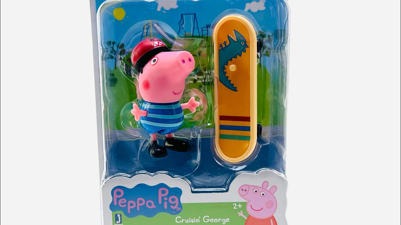 3 Minutes Satisfying with Unboxing Peppa Pig Crusin George Skateboard ...