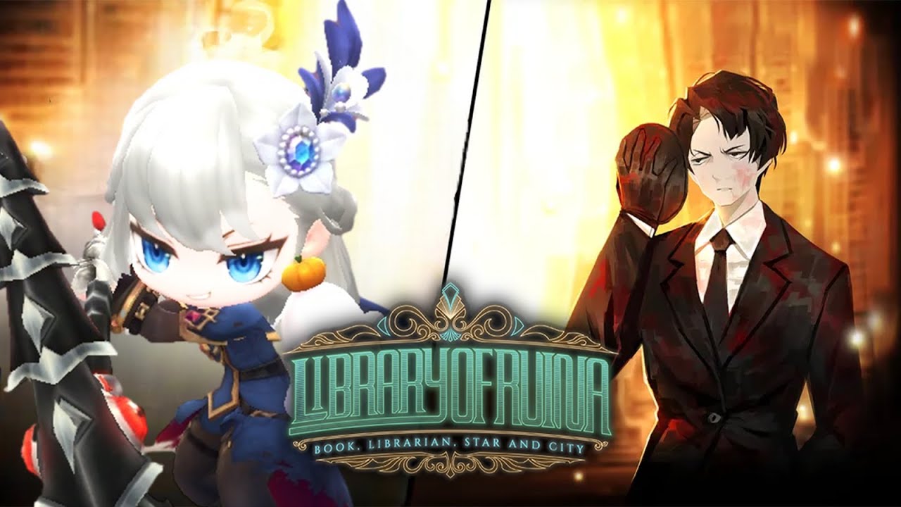 [메이플스토리2 연주] 라이브러리 오브 루이나 푸른 잔향 전투 브금 (Library of Ruina OST - The Blue ...