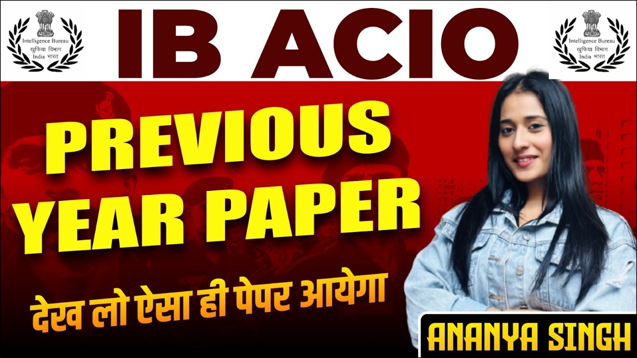 IB ACIO 2023 English Practice Set 01 | IB ACIO Previous Year Question ...