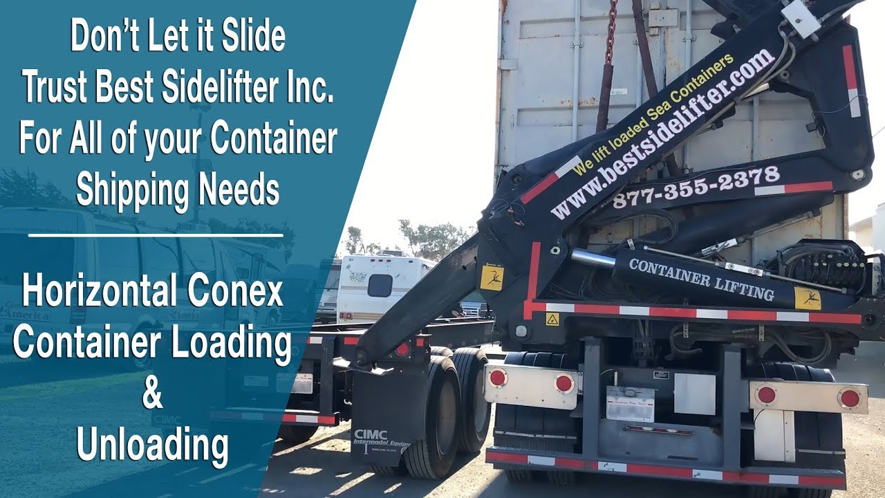 Best Sidelifter Horizontal Conex Shipping Container Transport Service ...