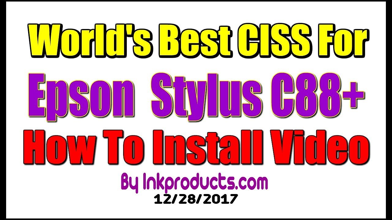 World's Best CISS For Epson Stylus C88+ Printer Sublimation or Pigment ...