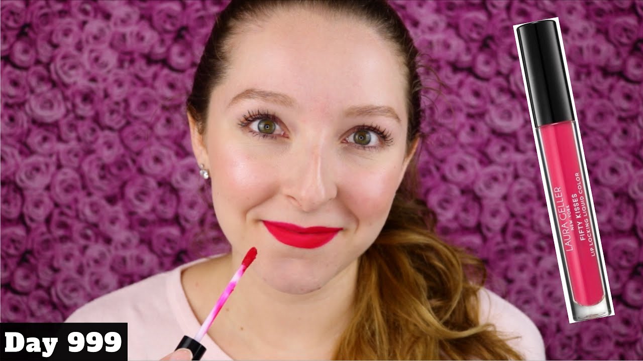 Laura Geller Fifty Kisses Lip Locking Liquid Color Swatch & Review ...
