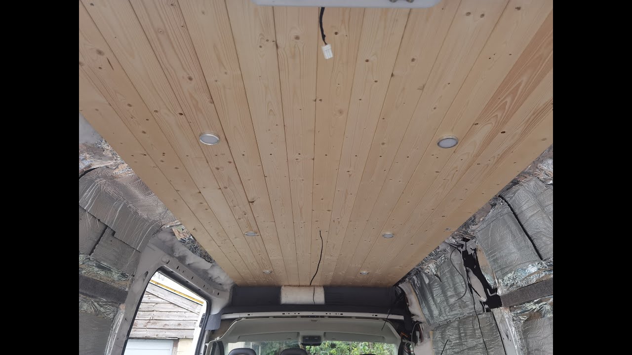 HOW TO CONVERT A VAN Cladding the roof - YouTube