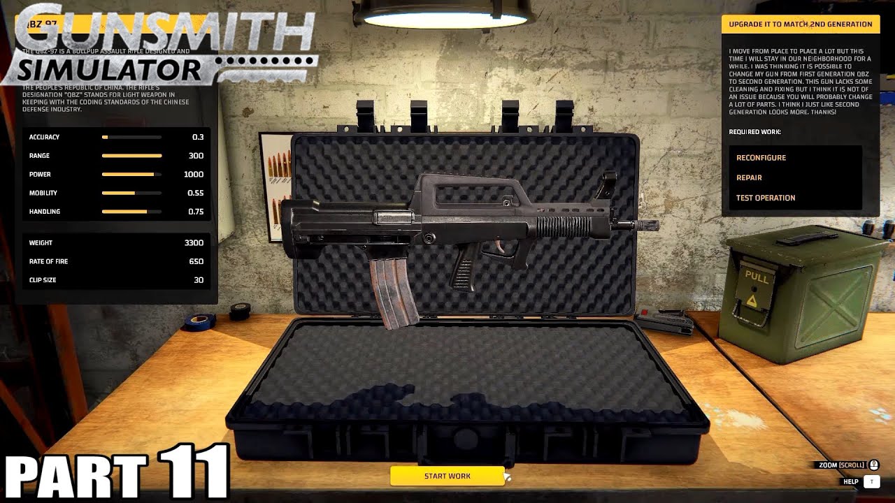 Gunsmith Simulator Gameplay Part 11 - QBZ 97 / PC - YouTube