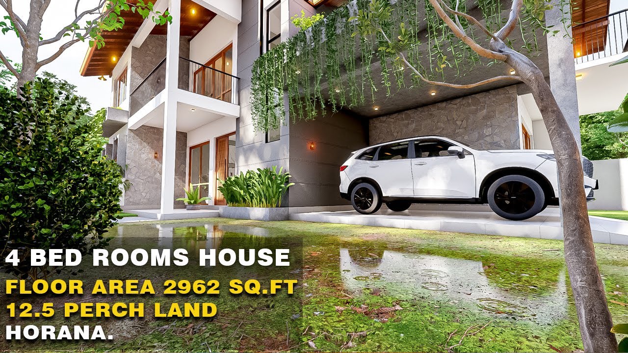 House Design | 4 Bedroom | 12.5 Perch @ Horana , Sri Lanka - YouTube