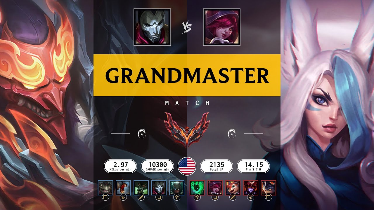 Grandmaster Match: Over 100 KILLS - NA server Patch 14.15 - YouTube