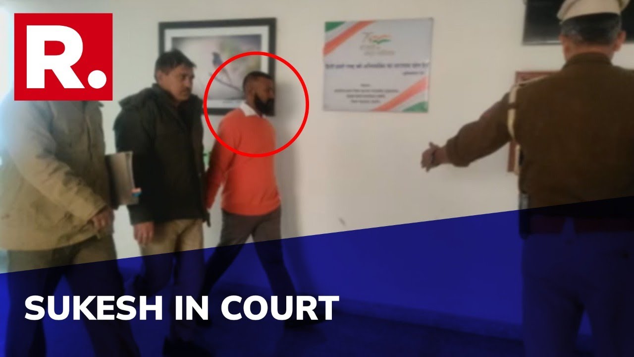 Conman Sukesh Chandrasekhar Produced Before Court - YouTube