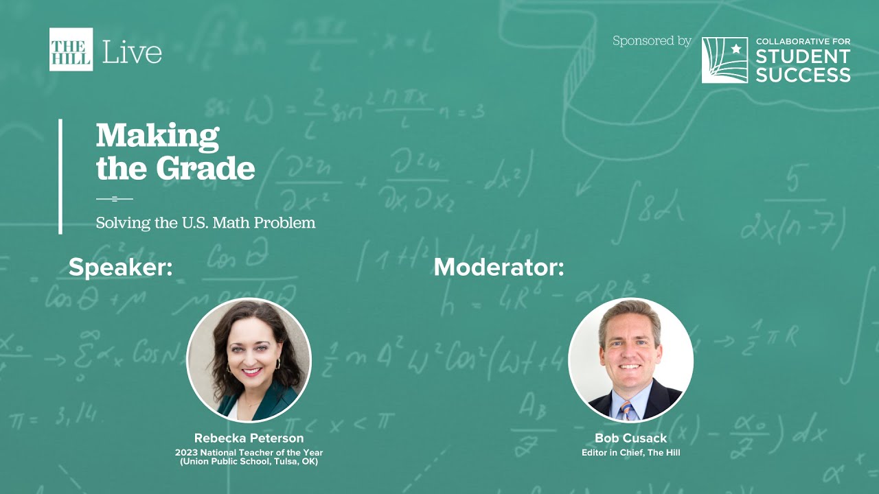 Connecting w/ Math (2023 Nat'l Teacher of the Year Rebecka Peterson ...