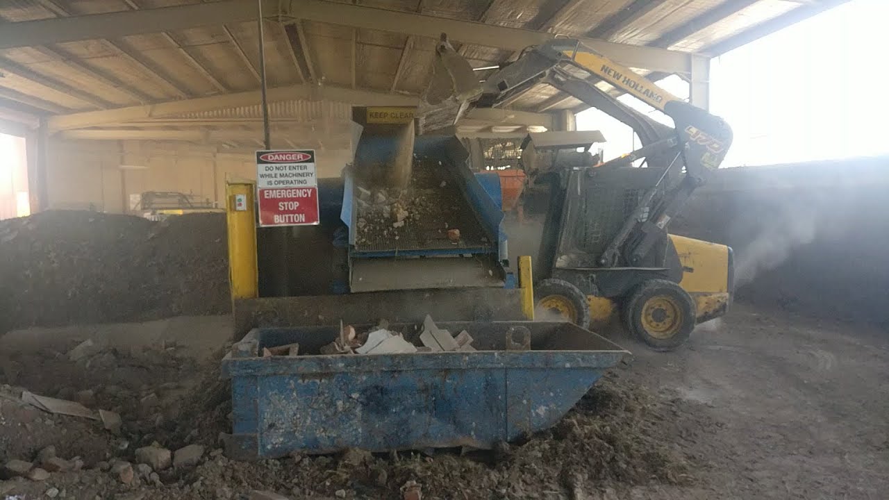 Recycling waste screening plant - 3 years later. - YouTube