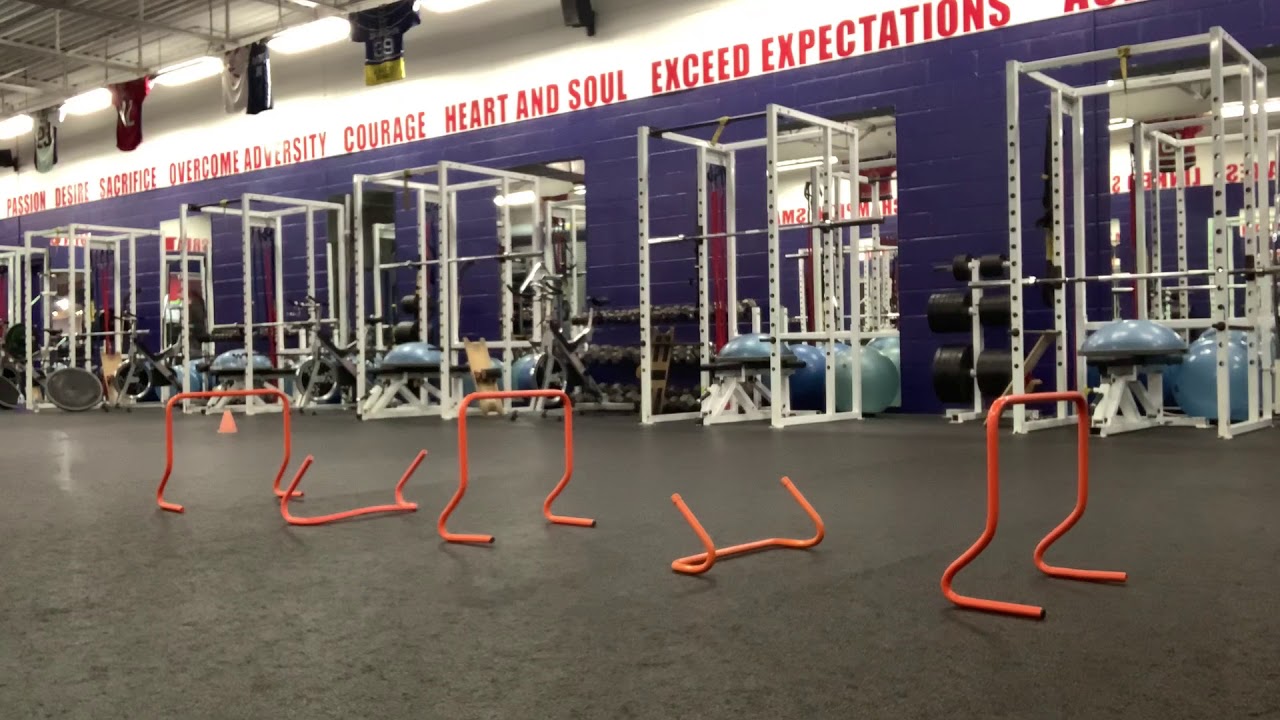 Single leg plyo hop with preload - YouTube