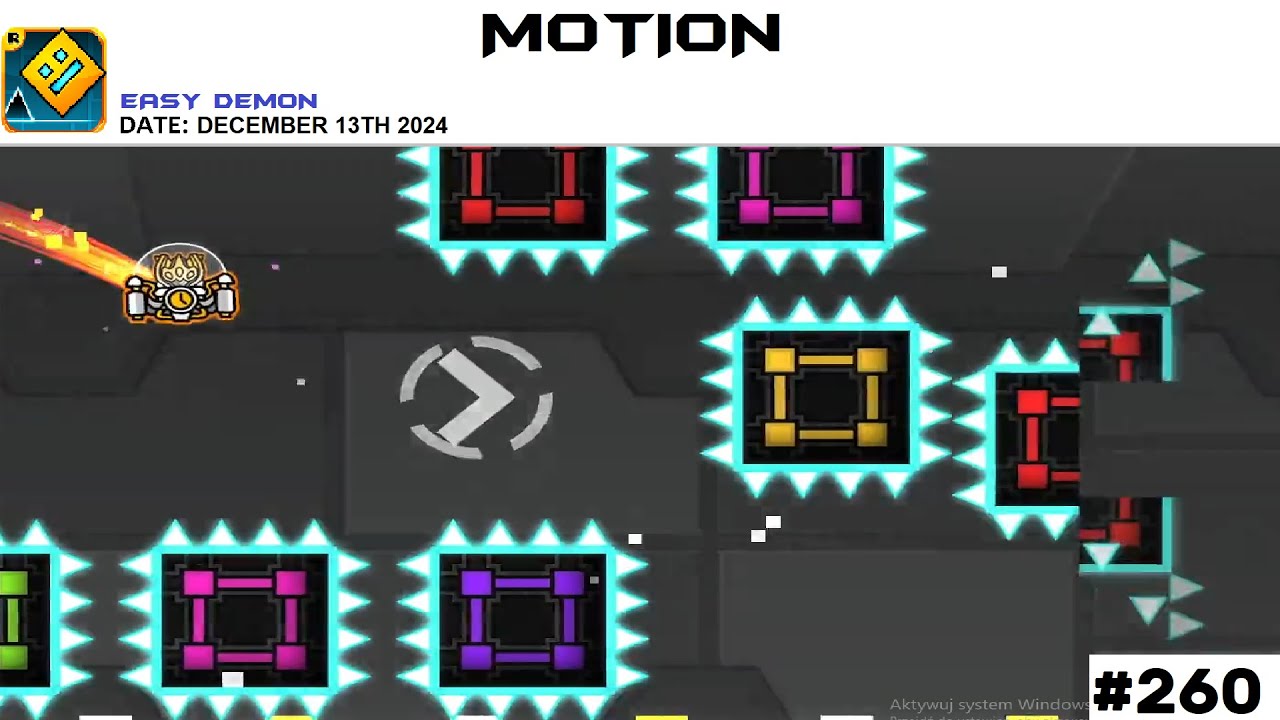 [260th | Force GT] Motion by TamaN 100% (Easy Demon) | Geometry Dash - YouTube