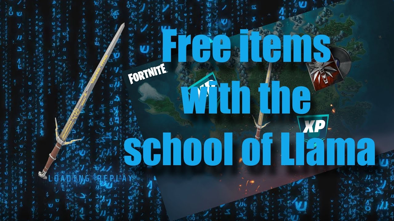 How to get the free rewards of the school of Llama in Fortnite - YouTube