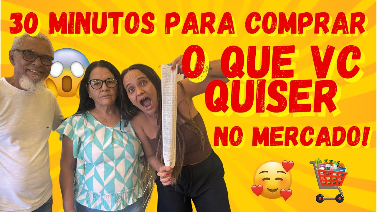 30 MINUTOS PARA COMPRAR OQ QUISER! 😱😱 - YouTube