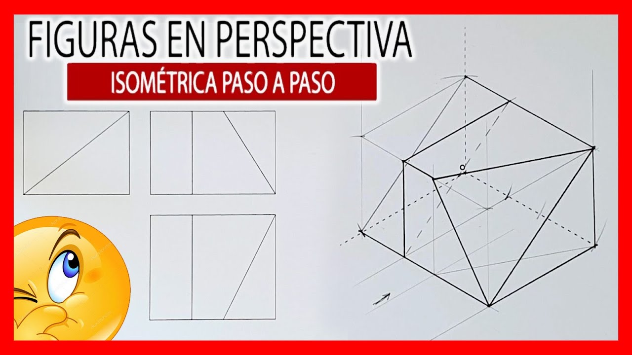 🙈 Perspectiva ISOMETRICA a partir de las VISTAS ⚙️ Figuras en ...