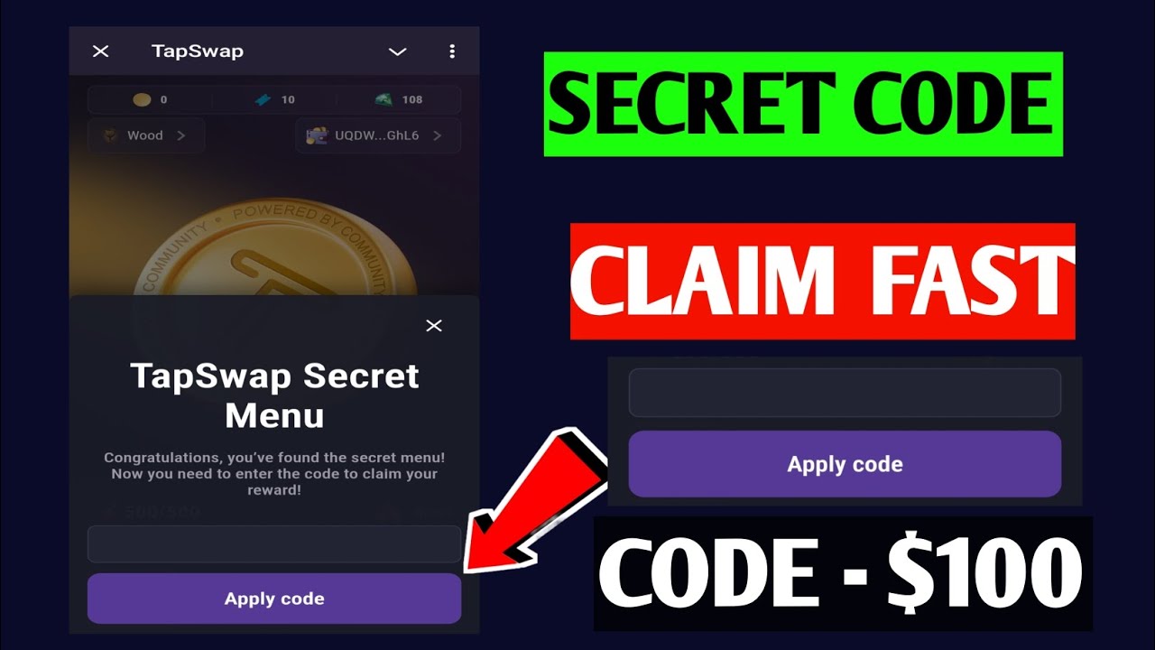 Tapswap Secret Menu Code | Tapswap Update | How to Find Tapswap Secret ...
