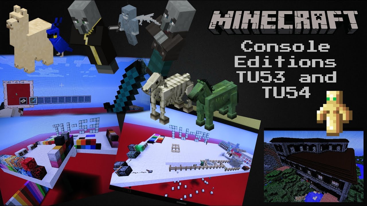 Minecraft Console Editions TU53 and TU54 - YouTube