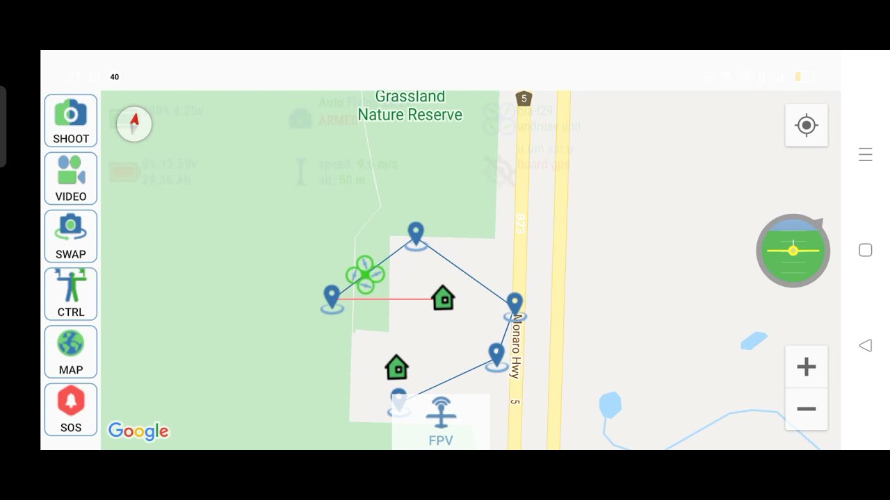 Andruav & DroneEngage Being Controlled from Andruav Mobile GCS - YouTube