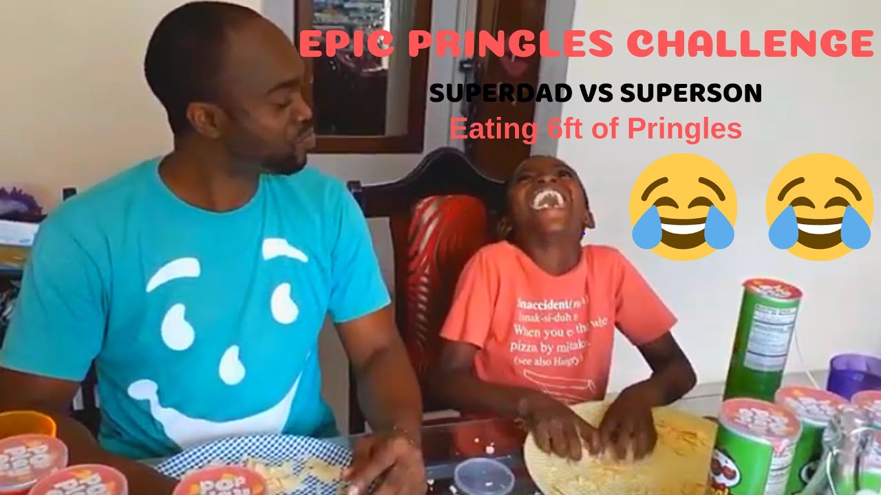 Epic Pringles Challenge - Eating 6 ft of Pringles - YouTube