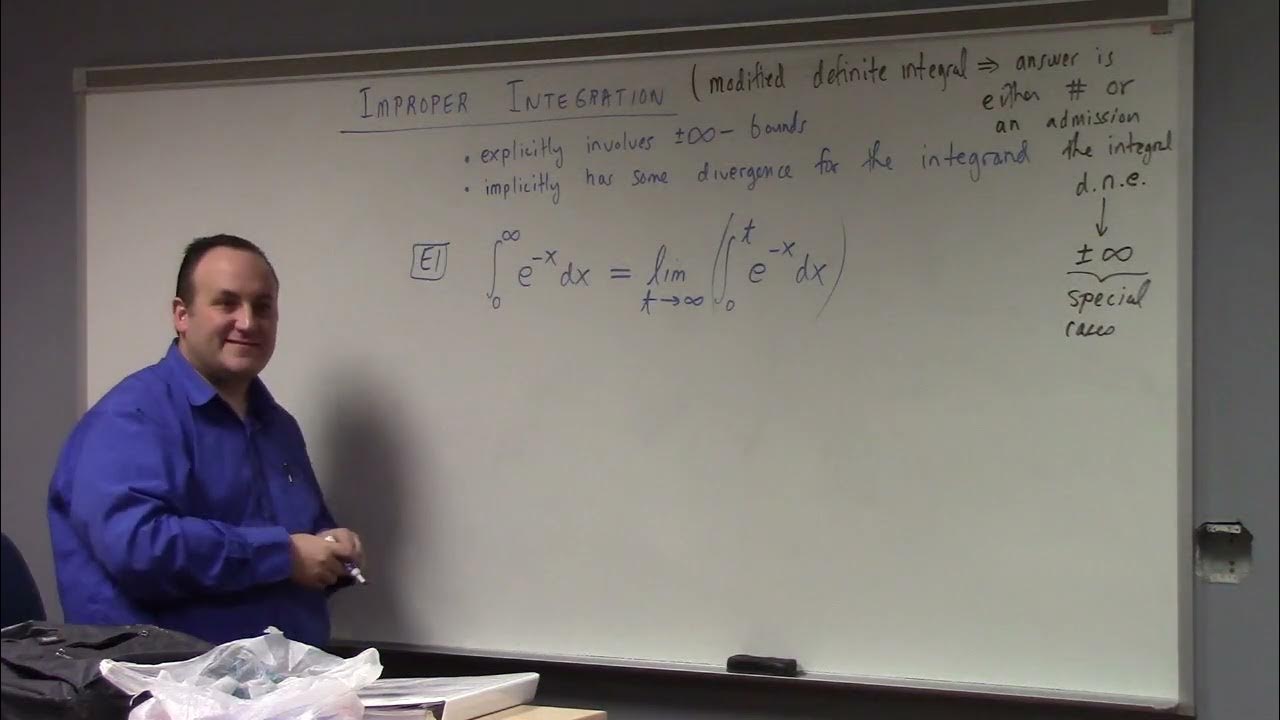 Calculus II: improper integration, 2-1-23 - YouTube