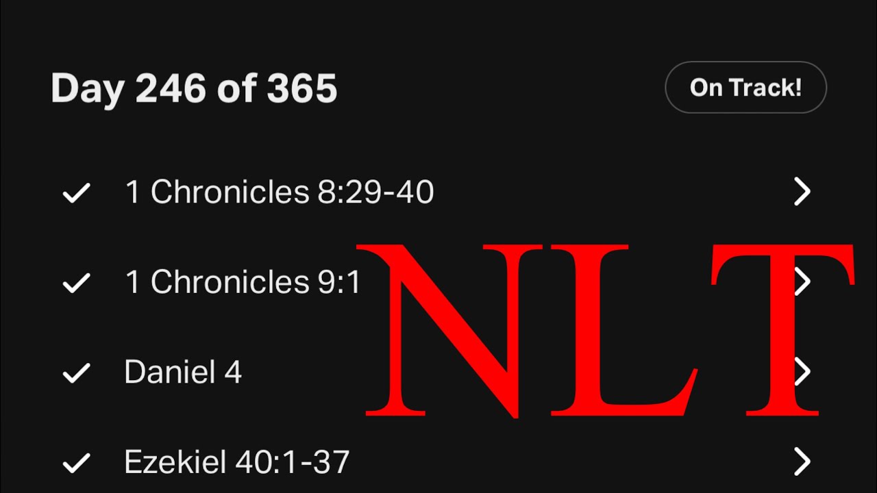 Day 246 of The One Year Chronological Bible 365-Day Reading Plan by ...