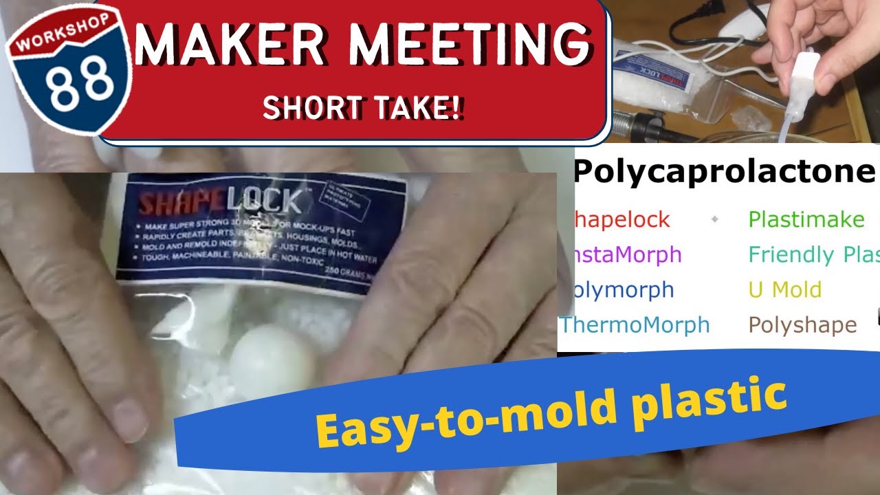 Easy to mold plastic (Shapelock) ⚪ - YouTube