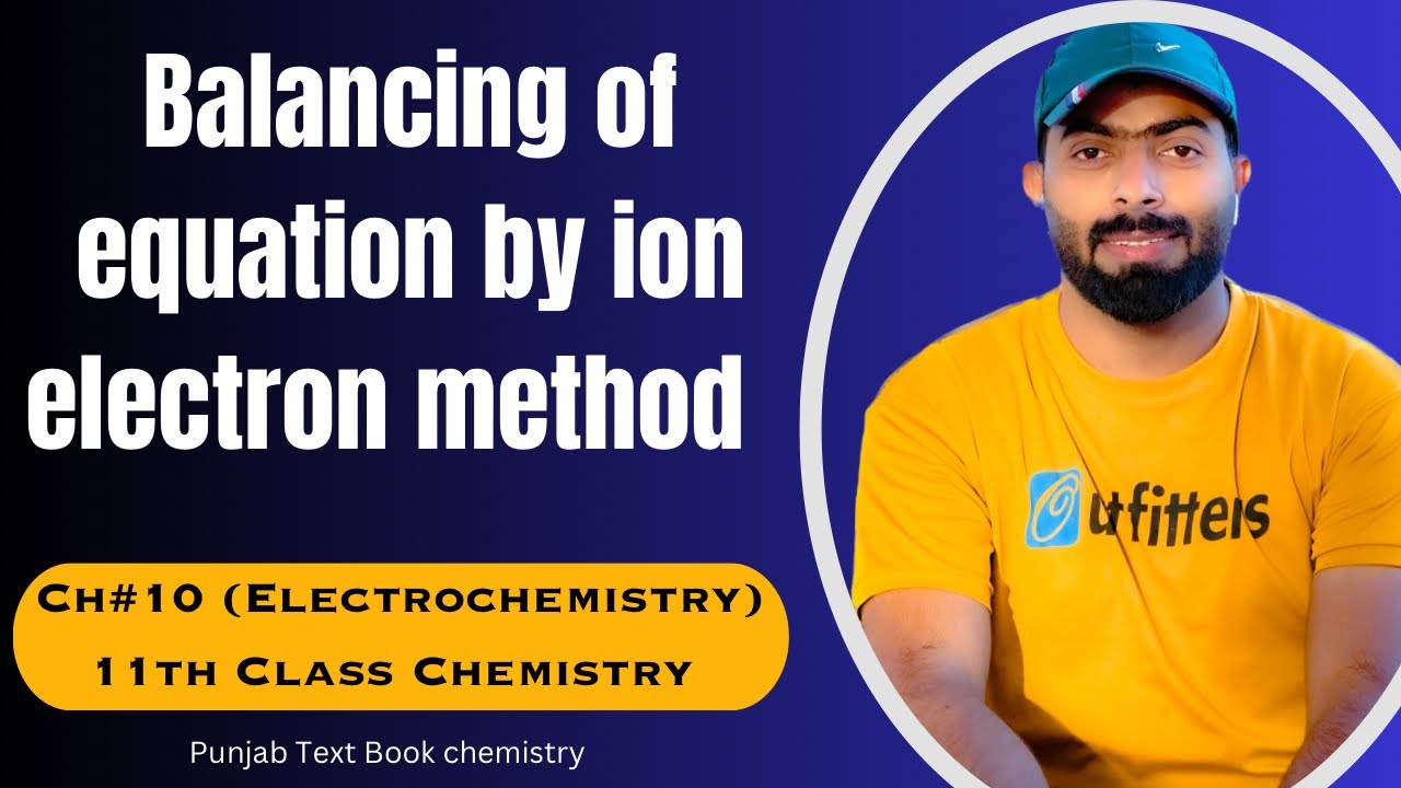 Balancing of equation by ion electron method | ch#10 | 12th class ...